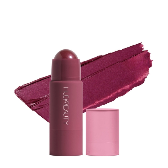 HUDA BEAUTY | Makeup | Huda Beauty Cheeky Tint Blush Stick Baddie Berry ...